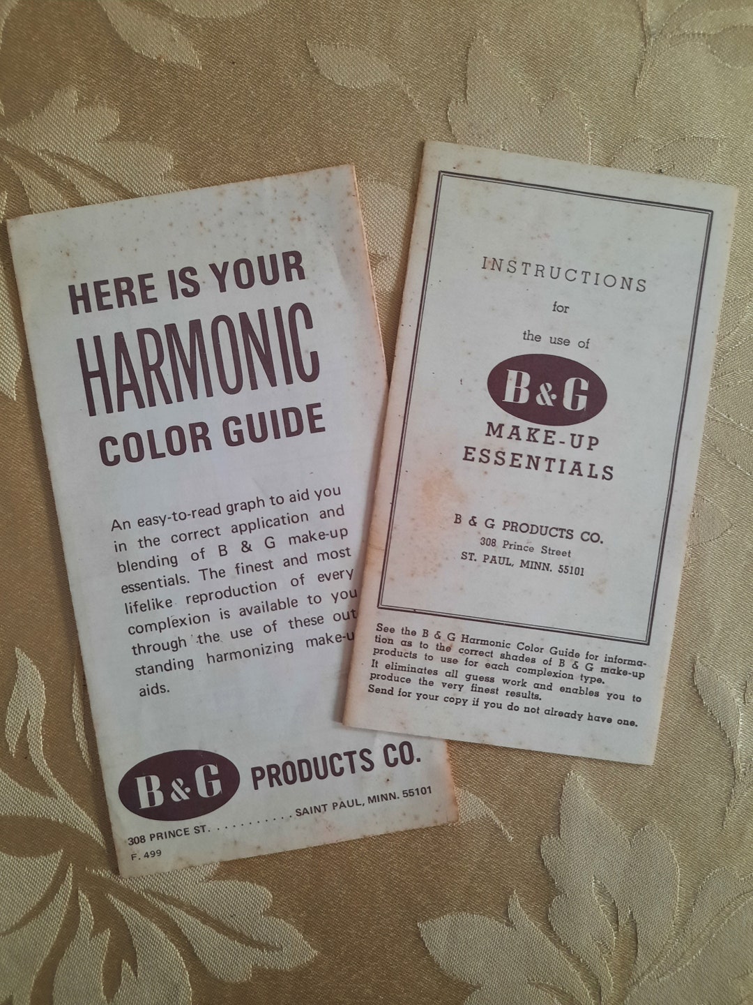 B&G Products Embalmer's Makeup Color Guide and Instructions Vintage ...