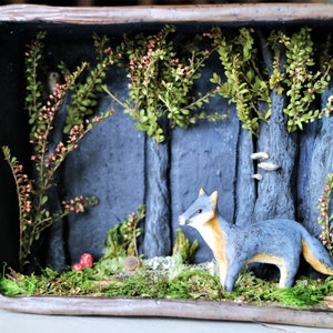 Enchanted Forest Shadow Box the Forest at Night 6.25 X 5 X 2.75 Inches ...