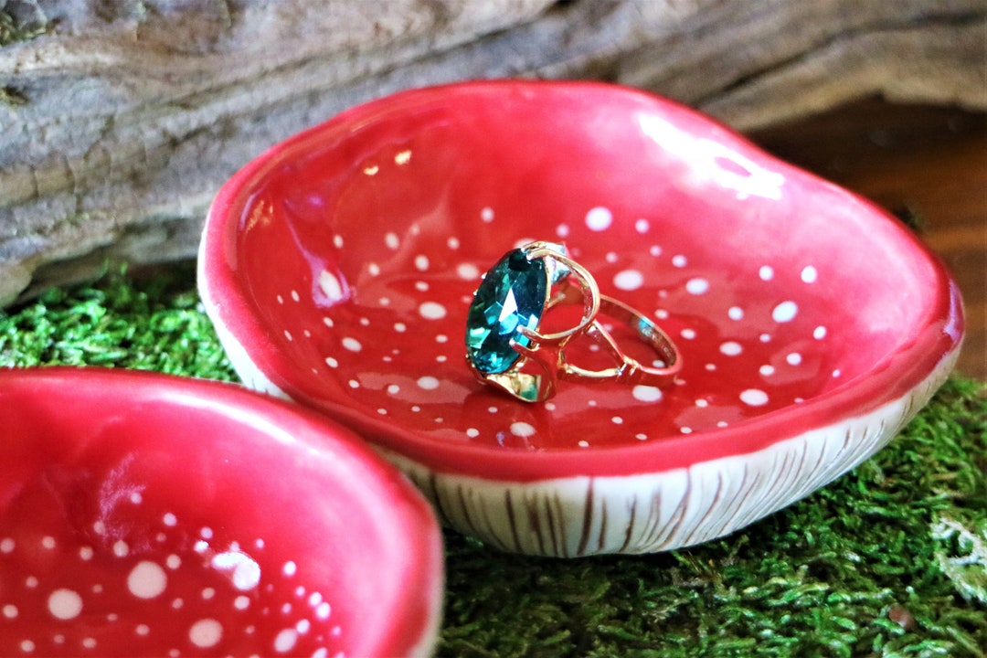 Ceramic Toadstool Bowls set of 2 3-3.5 Inches Wide - Etsy