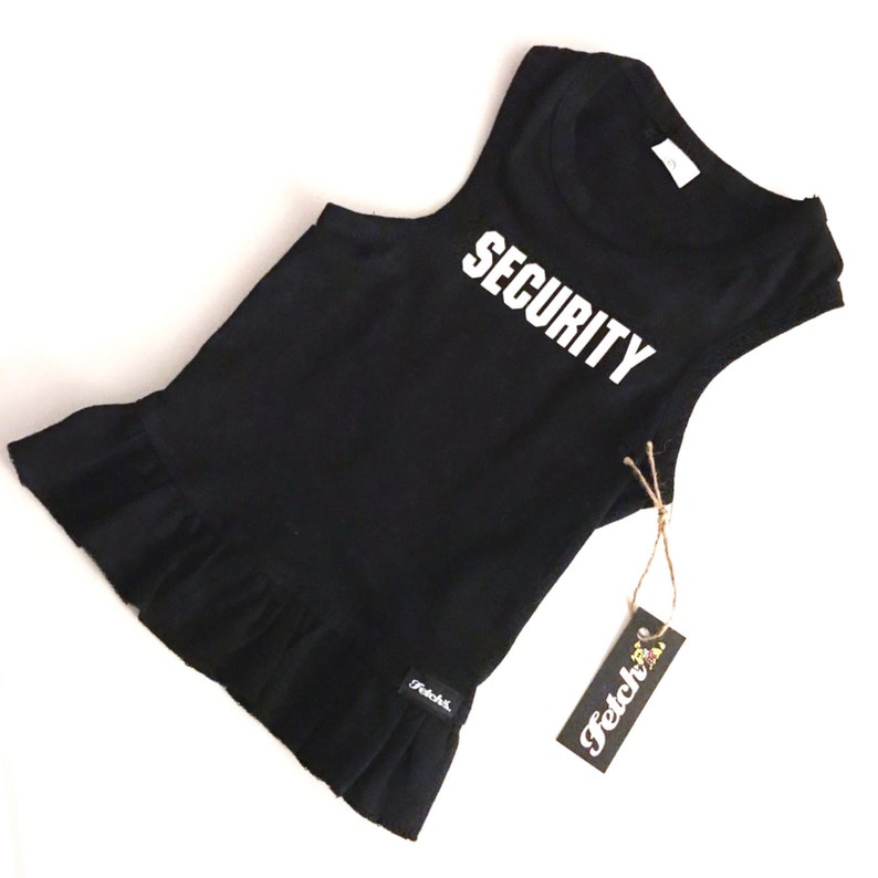 SECURITY Dog Outfit: Dog Tank Dog Dress or Dog Hoodie - Etsy