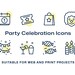 36 Party Celebration Icons - Etsy