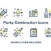 36 Party Celebration Icons - Etsy