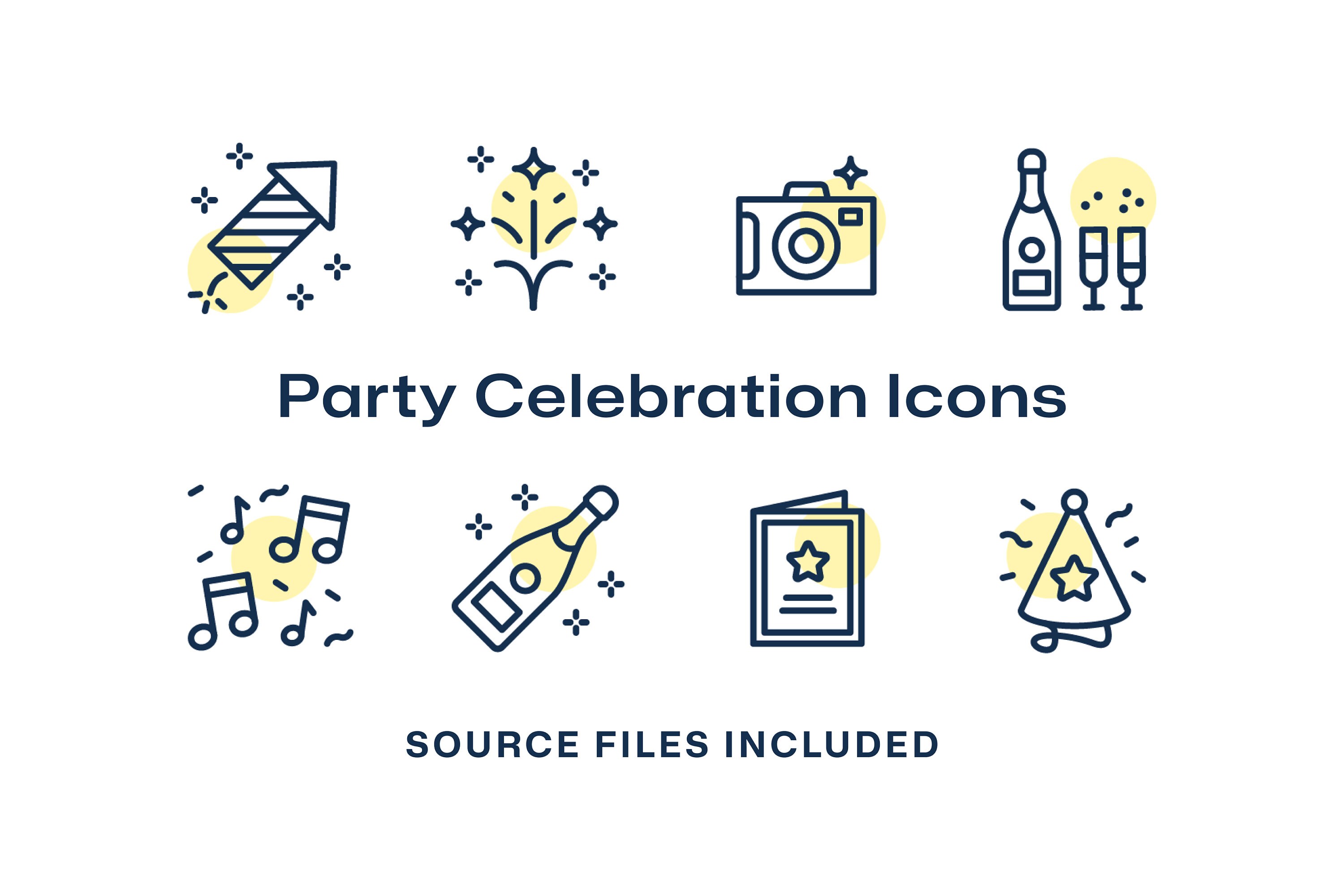 36 Party Celebration Icons - Etsy