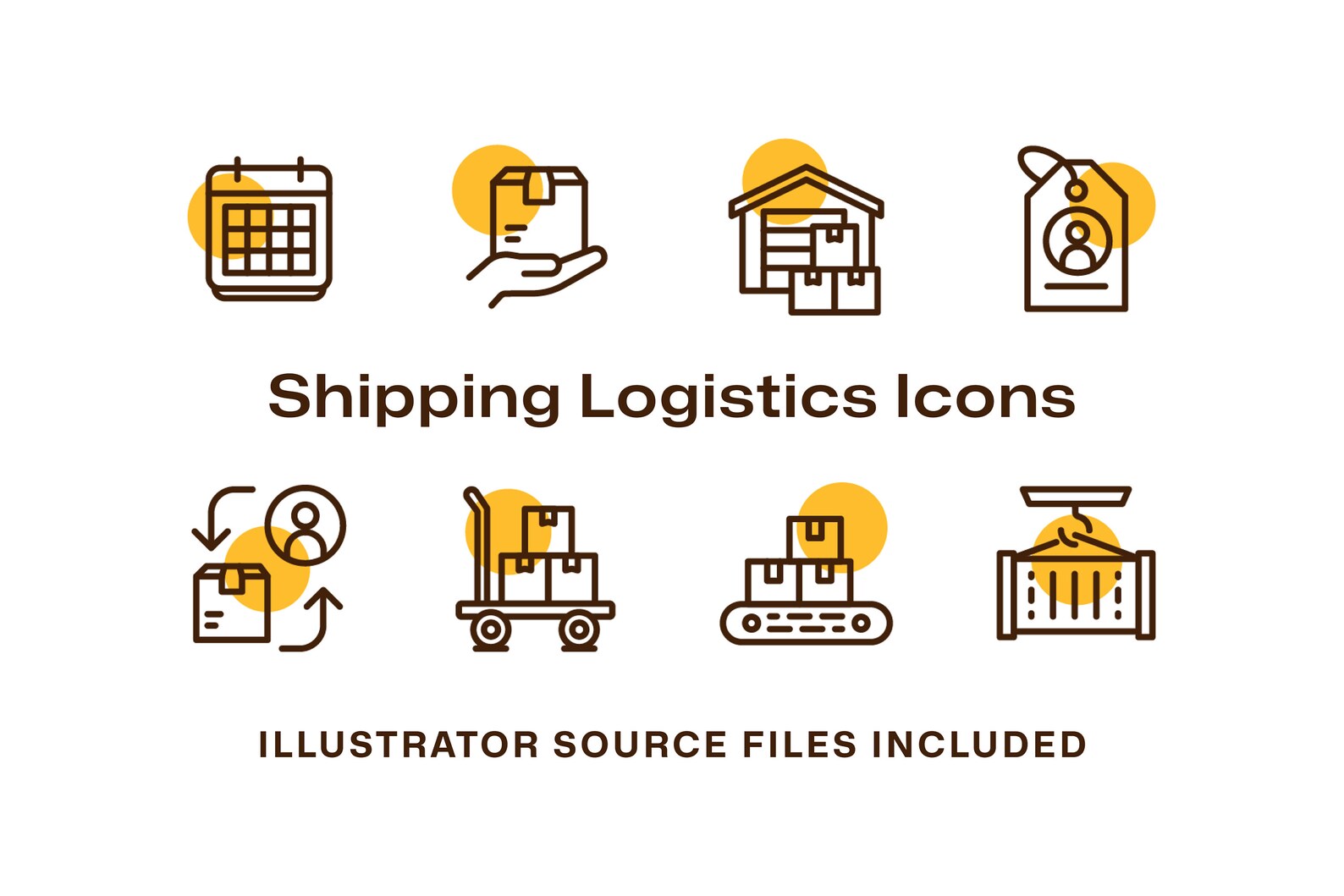 54 Shipping Logistics Icons - Etsy
