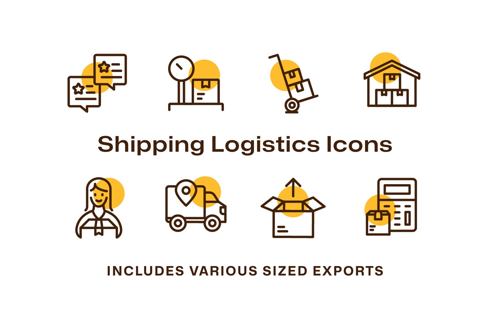 54 Shipping Logistics Icons - Etsy