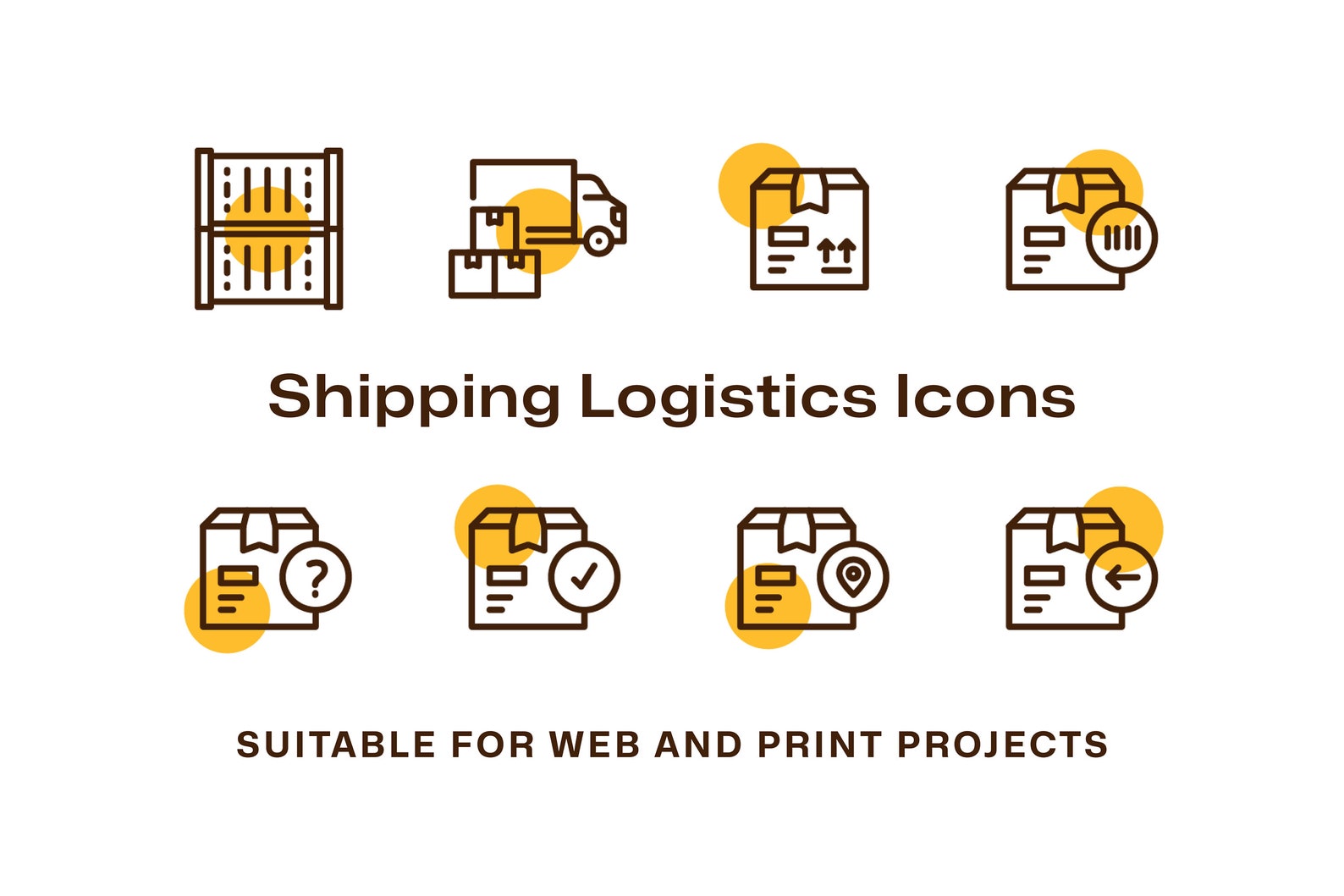 54 Shipping Logistics Icons - Etsy