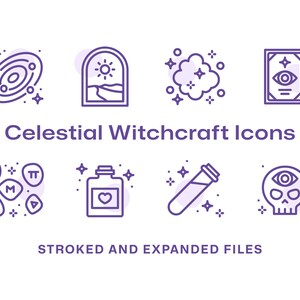 42 Celestial Witchcraft Icons - Etsy