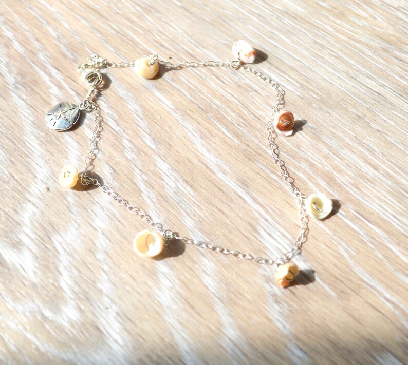 Puka Shell Anklet Beachy Anklet Shell Anklet Dangling Shell - Etsy