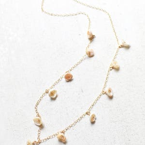 Puka Shell Choker, Puka Shell Necklace Gold, Dangling Shell Choker - Etsy