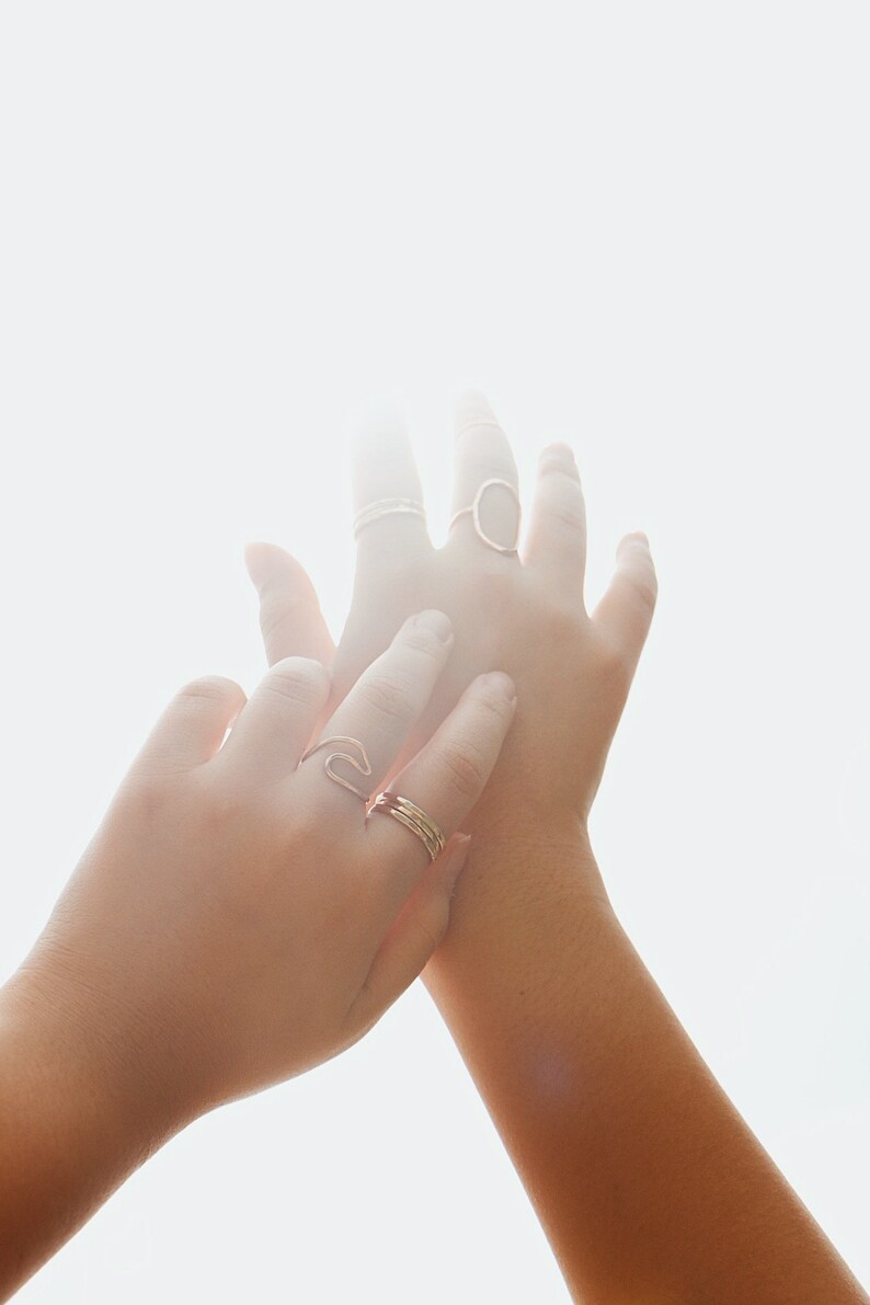 Ocean Wave Ring Sterling Wave Ring Gold Wave Ring - Etsy