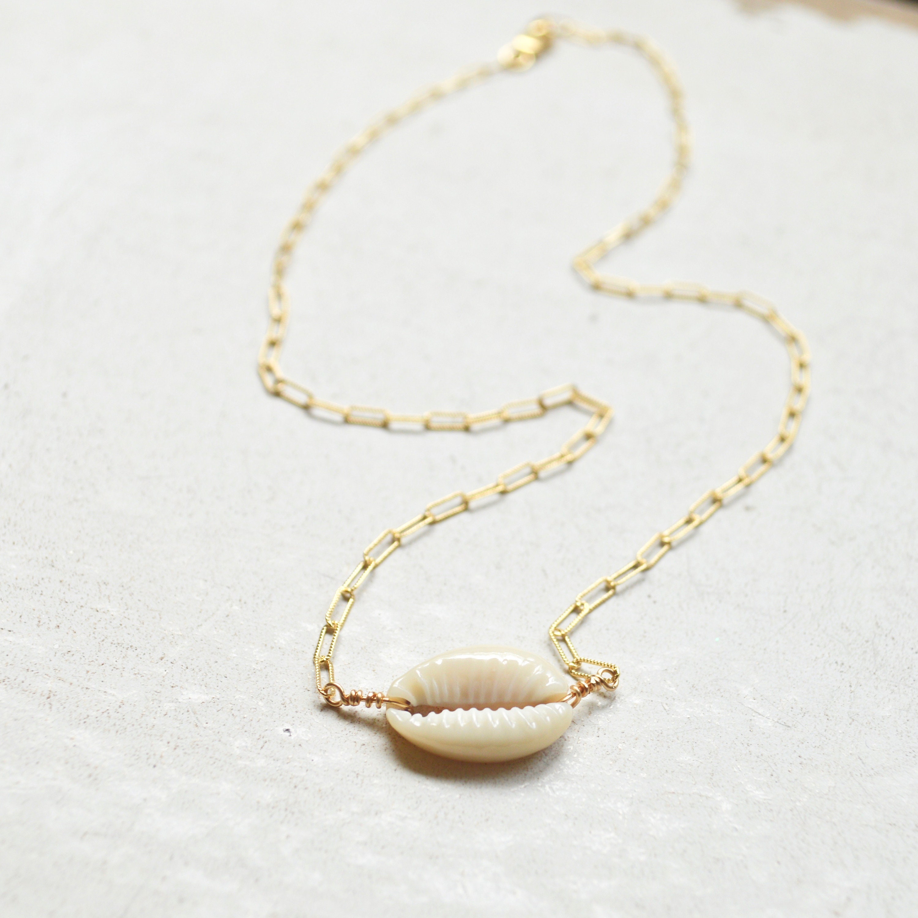 Cowrie Shell Choker Cowrie Gold Chain Choker Cowrie Pendant | Etsy