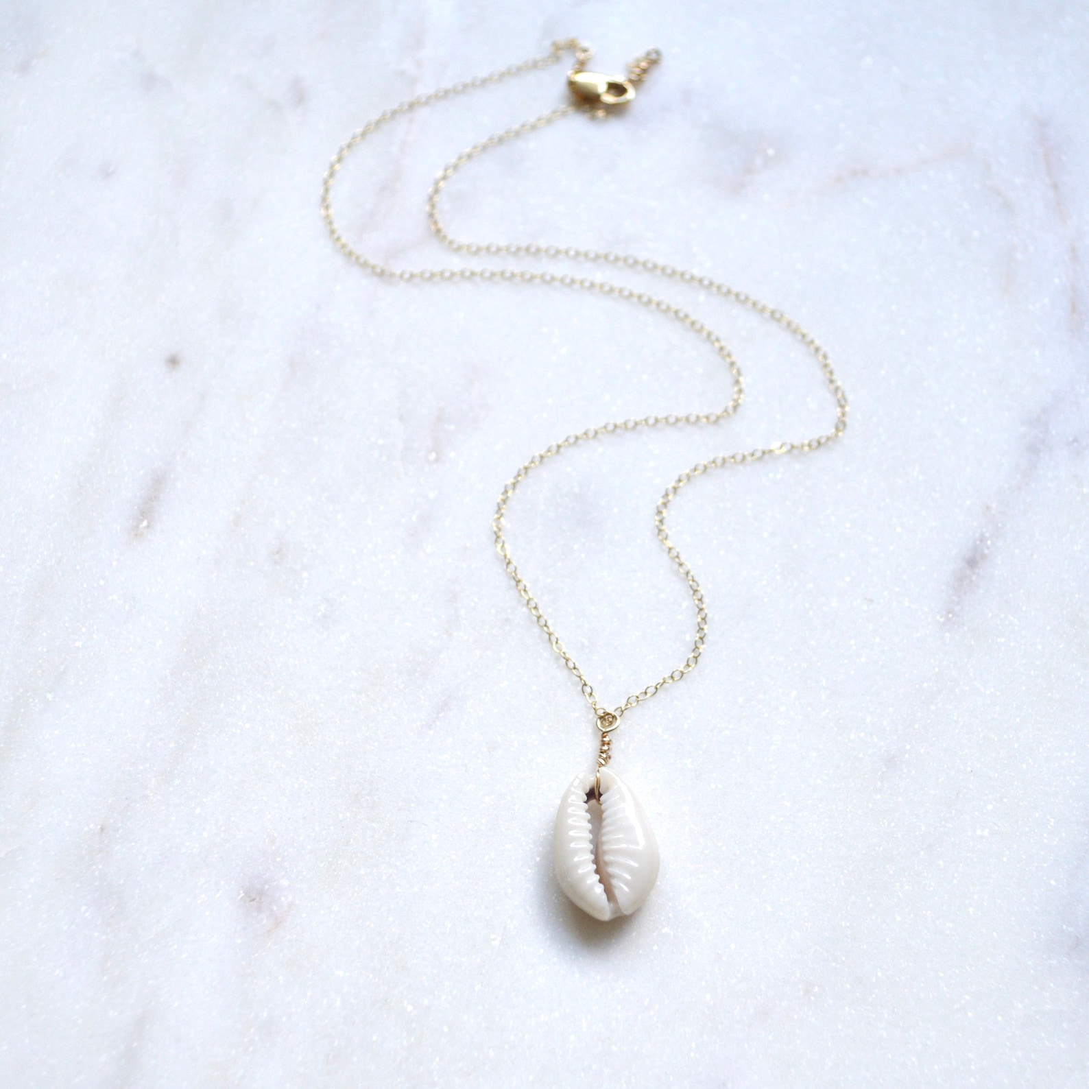 Cowrie Shell Necklace Cowrie Pendant Single Shell Necklace | Etsy