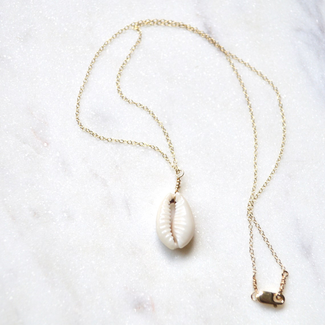 Cowrie Shell Necklace Cowrie Pendant Single Shell Necklace - Etsy