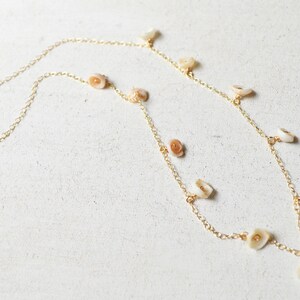 Puka Shell Choker, Puka Shell Necklace Gold, Dangling Shell Choker - Etsy