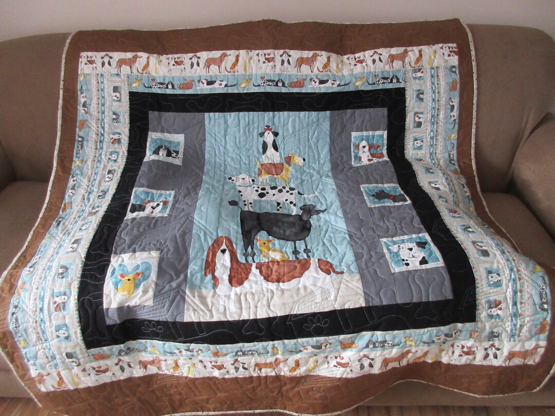 Throw Quilt Lap Quilt Dog Quilt Canine Quilt. Wheelchair - Etsy