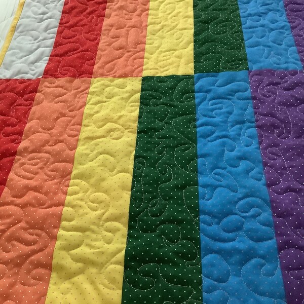 Primary Color Quilt - Etsy