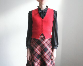 Red vest | Etsy