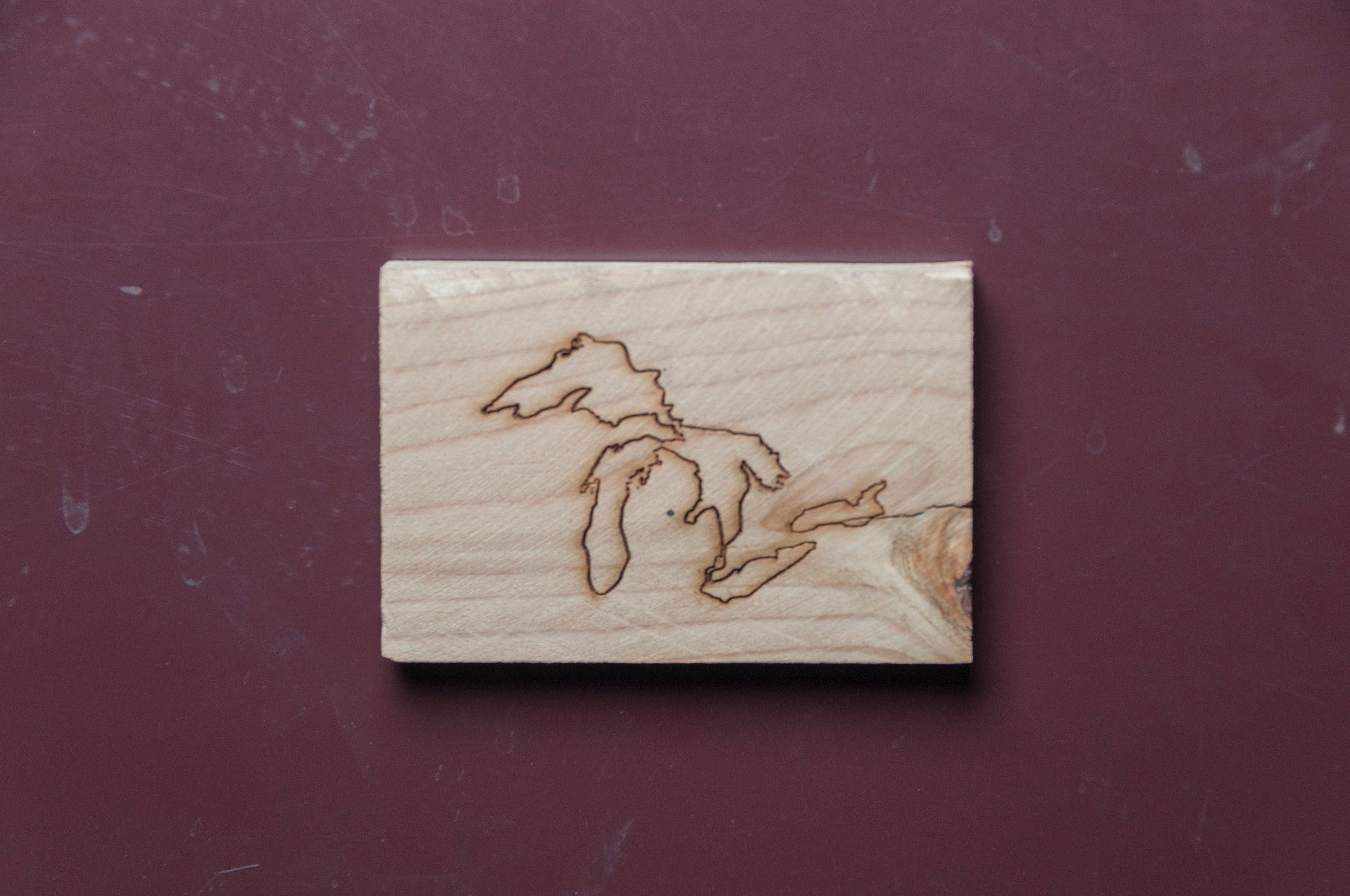 Barn Wood Etched Magnets Set of 4 Wooden Fridge Magnets | Etsy