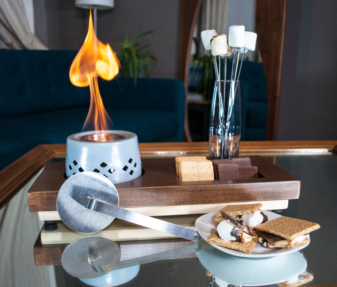 Ceramic Flaming S'mores Kit Indoor S'mores - Etsy