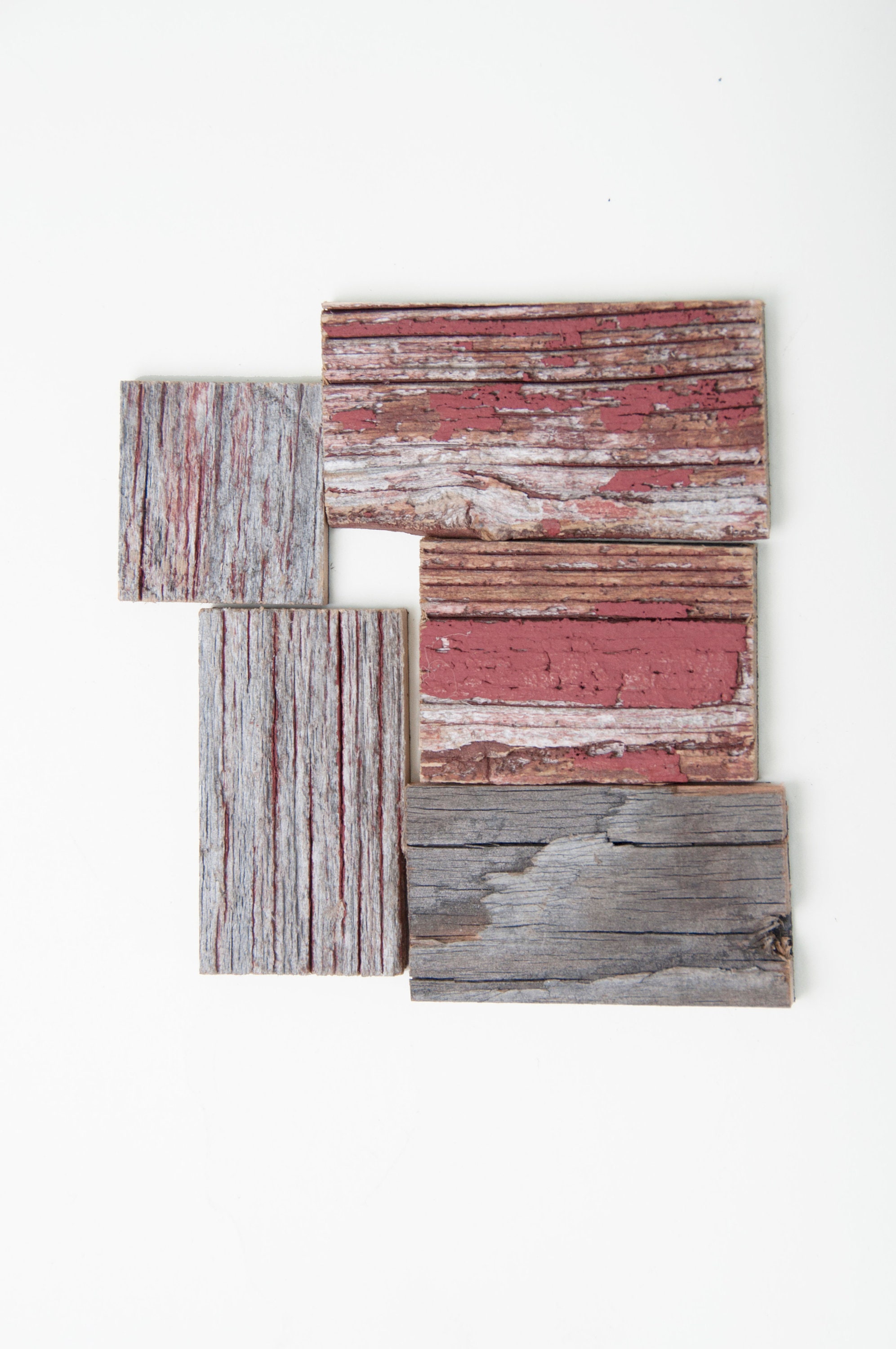 Barn Wood Etched Magnets Set of 4 Wooden Fridge Magnets | Etsy