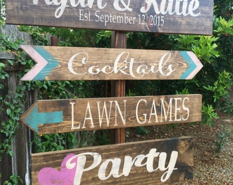 Wedding yard signs | Etsy