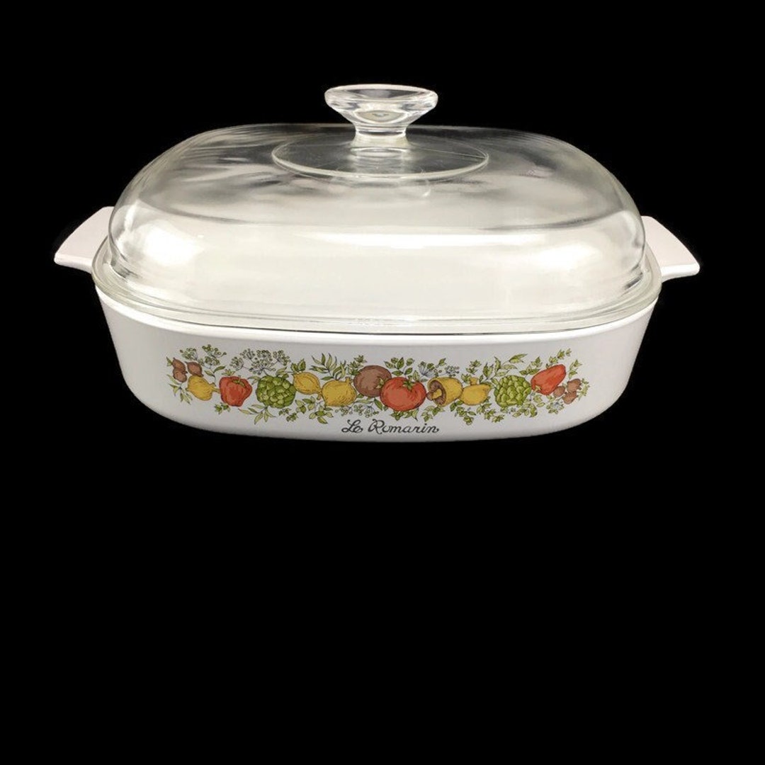 Corning Ware Le Romarin Spice of Life 2.5 Quart Square Casserole Dish A ...