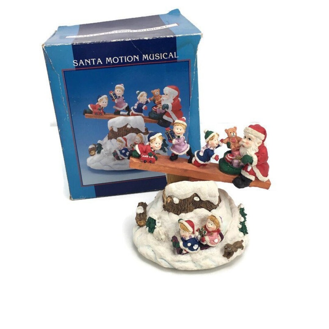 World Showcase Santa Animated Motion Musical Figurine in Original Box ...