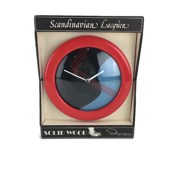 80s Wall Clock - Etsy