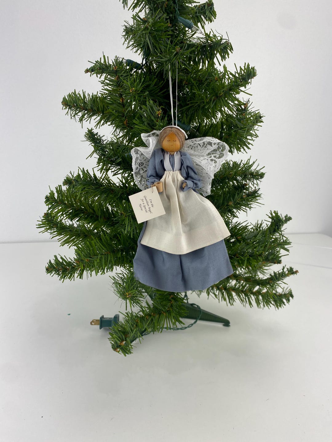 Pine Baroness Nurse Guardian Angel Tree Ornament Vintage Christmas ...