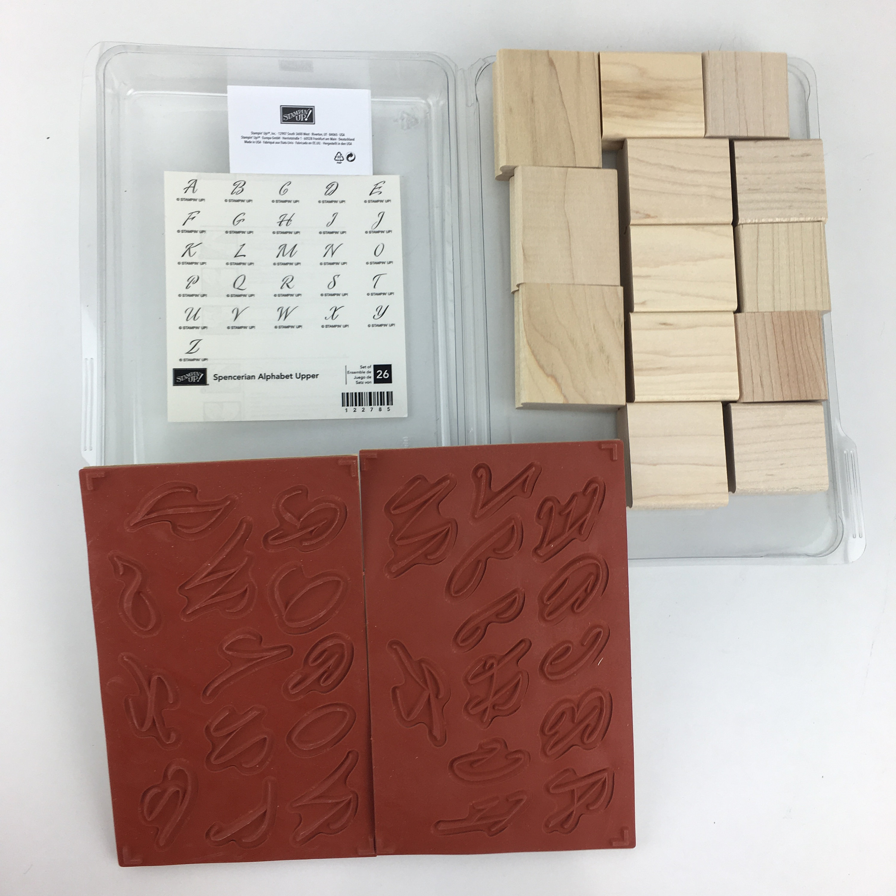 Stampin up Alphabet Stamp Sets U PIC Sweet Shoppe Upper Lower ...