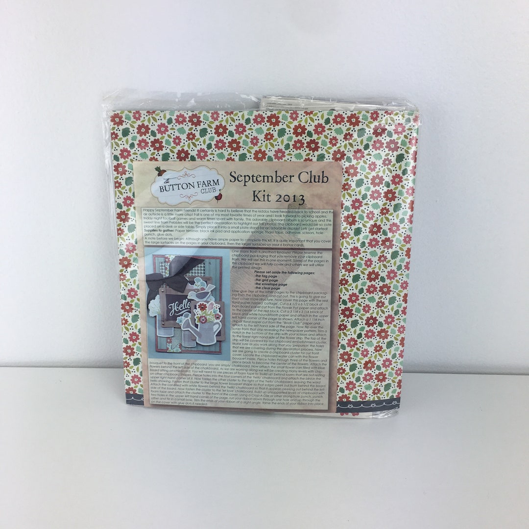 Button Farm Club Album Kit September 2013 Pebbles Front Porch ...