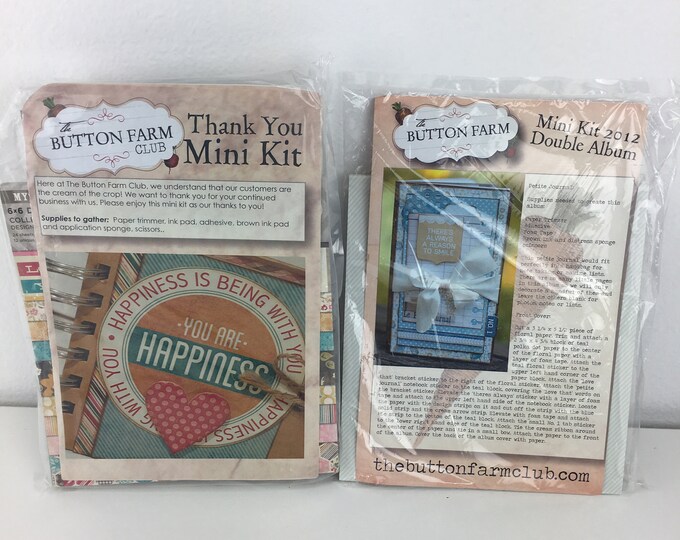 Button Farm Club Mini Album Kits Thank You My Minds Eye Collectible and ...