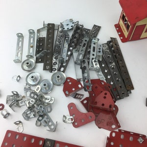 Gabriel Erector Set in Red Plastic Blow Mold Carry Case VTG 1970's ...