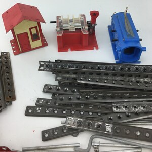 Gabriel Erector Set in Red Plastic Blow Mold Carry Case VTG 1970's ...