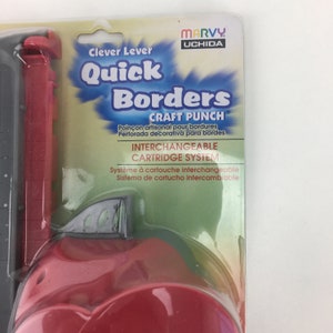 Marvy Uchida Clever Lever Quick Borders Craft Punch Interchangeable ...