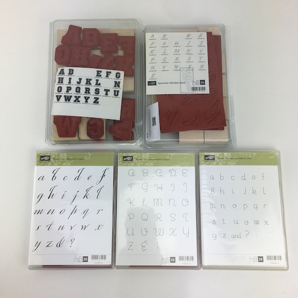 Wood Alphabet Stamp Set - Etsy