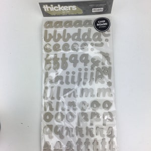 Alphabet Letters & Numbers 4pc Lot Thickers Hatbox Lowercase Bo Bunny ...