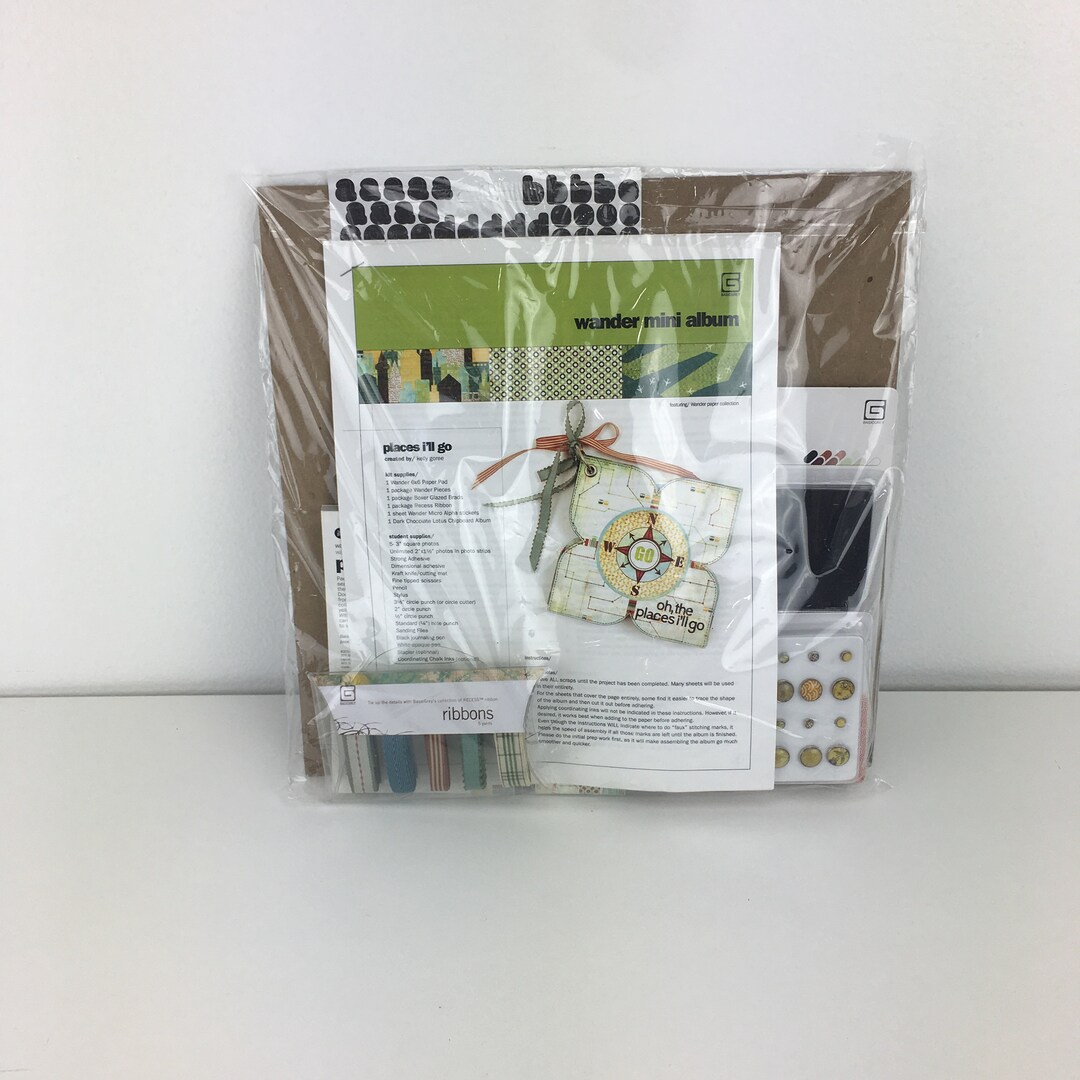 Basic Grey Wander Places I'll Go Mini Album Kit 2010 Scrapbooking ...