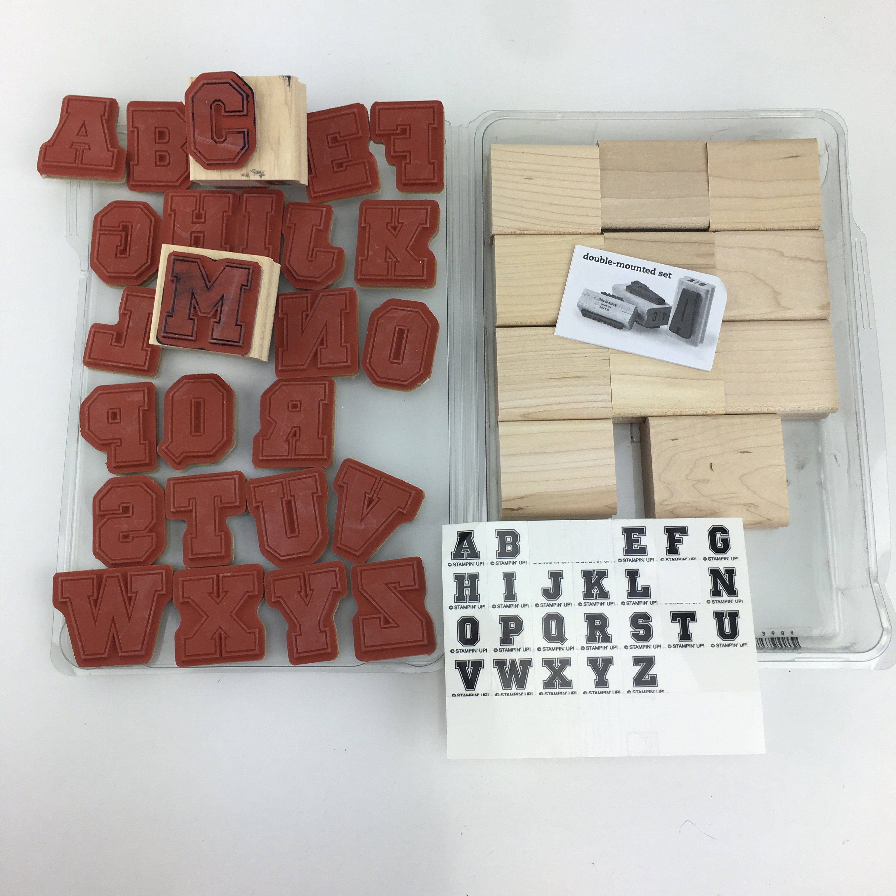 Stampin up Alphabet Stamp Sets U PIC Sweet Shoppe Upper Lower ...