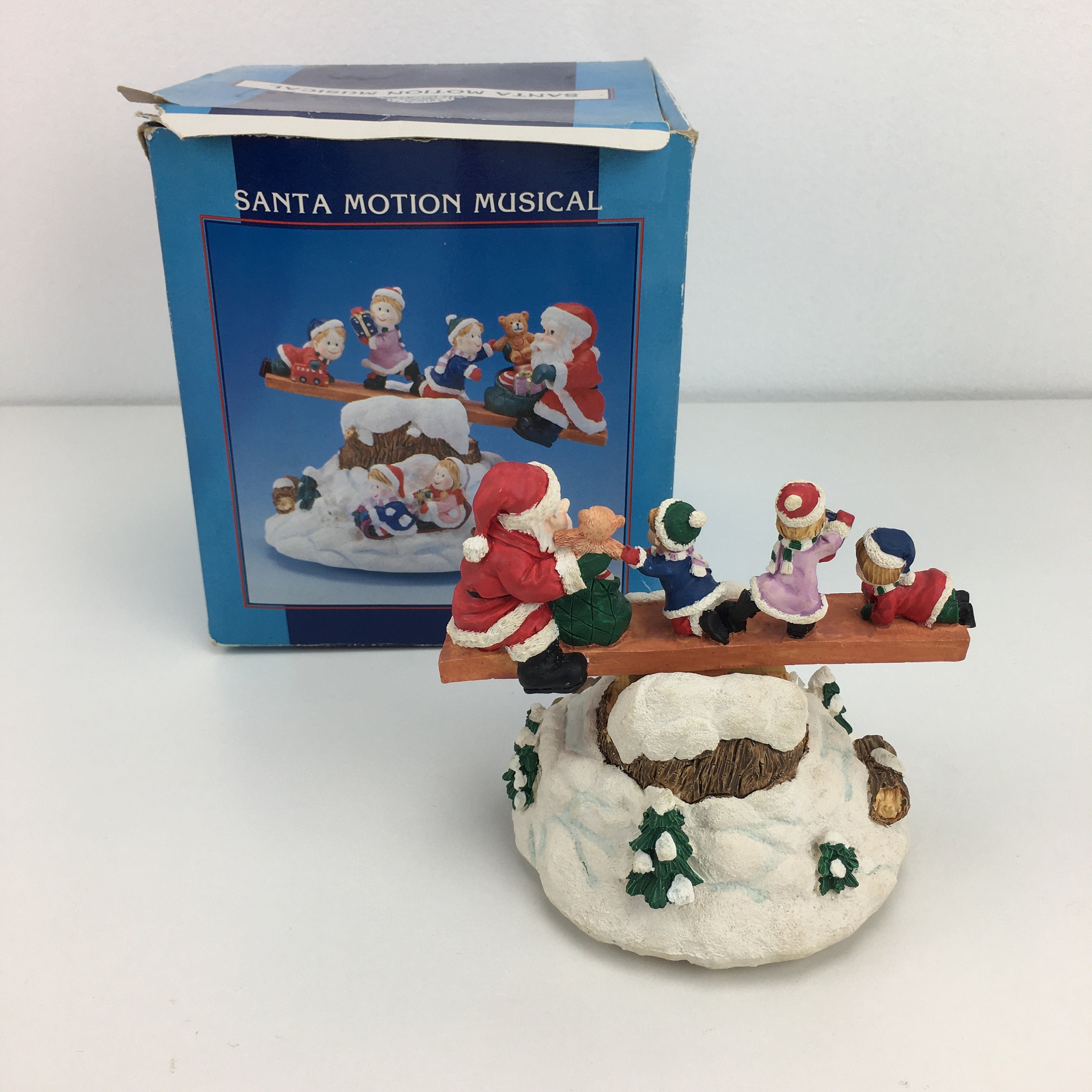 World Showcase Santa Animated Motion Musical Figurine in Original Box ...