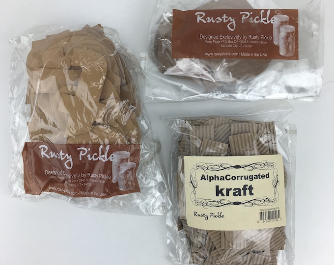 Rusty Pickle Alpha Corrugated Kraft Cardboard Alphabet Uppercase ...