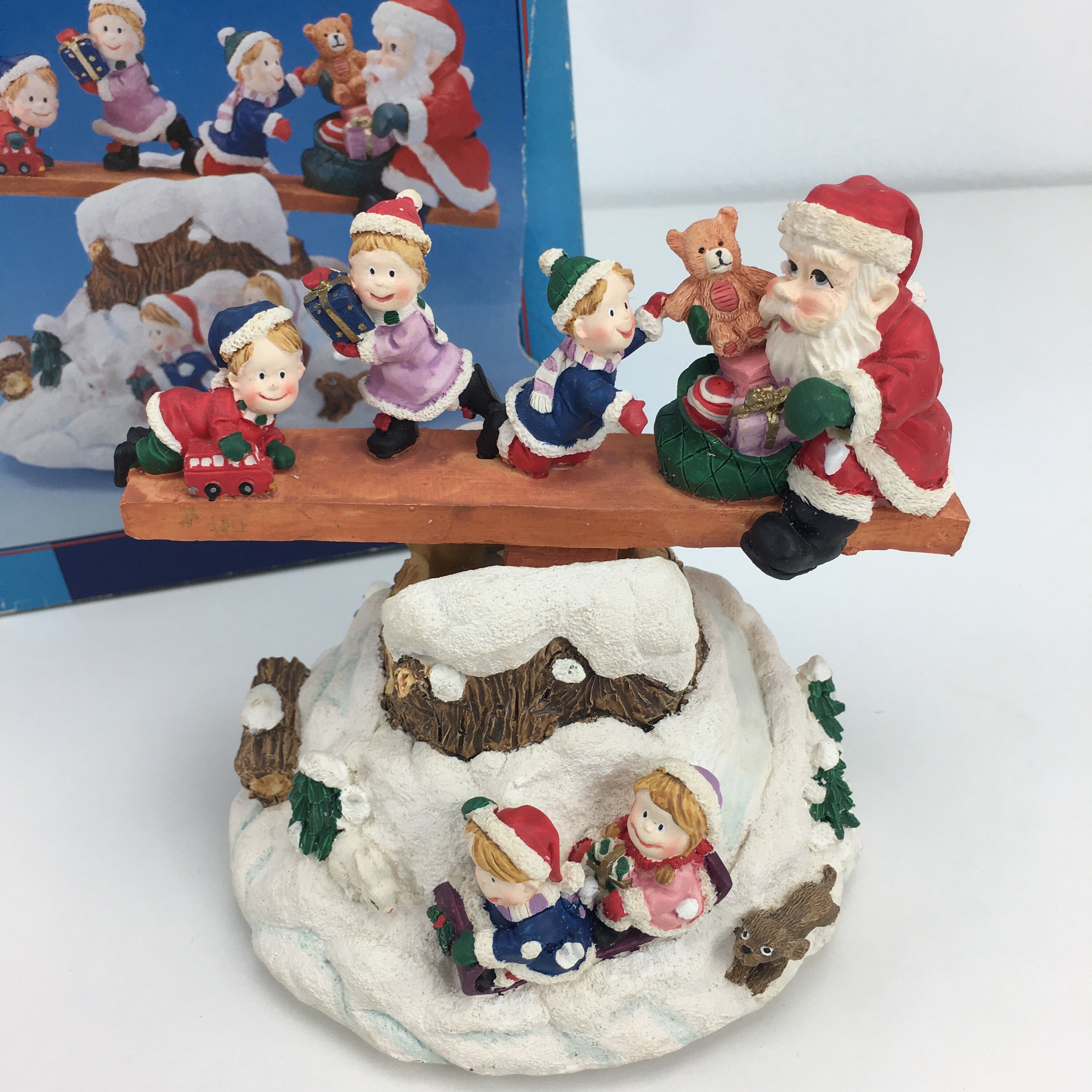 World Showcase Santa Animated Motion Musical Figurine in Original Box ...