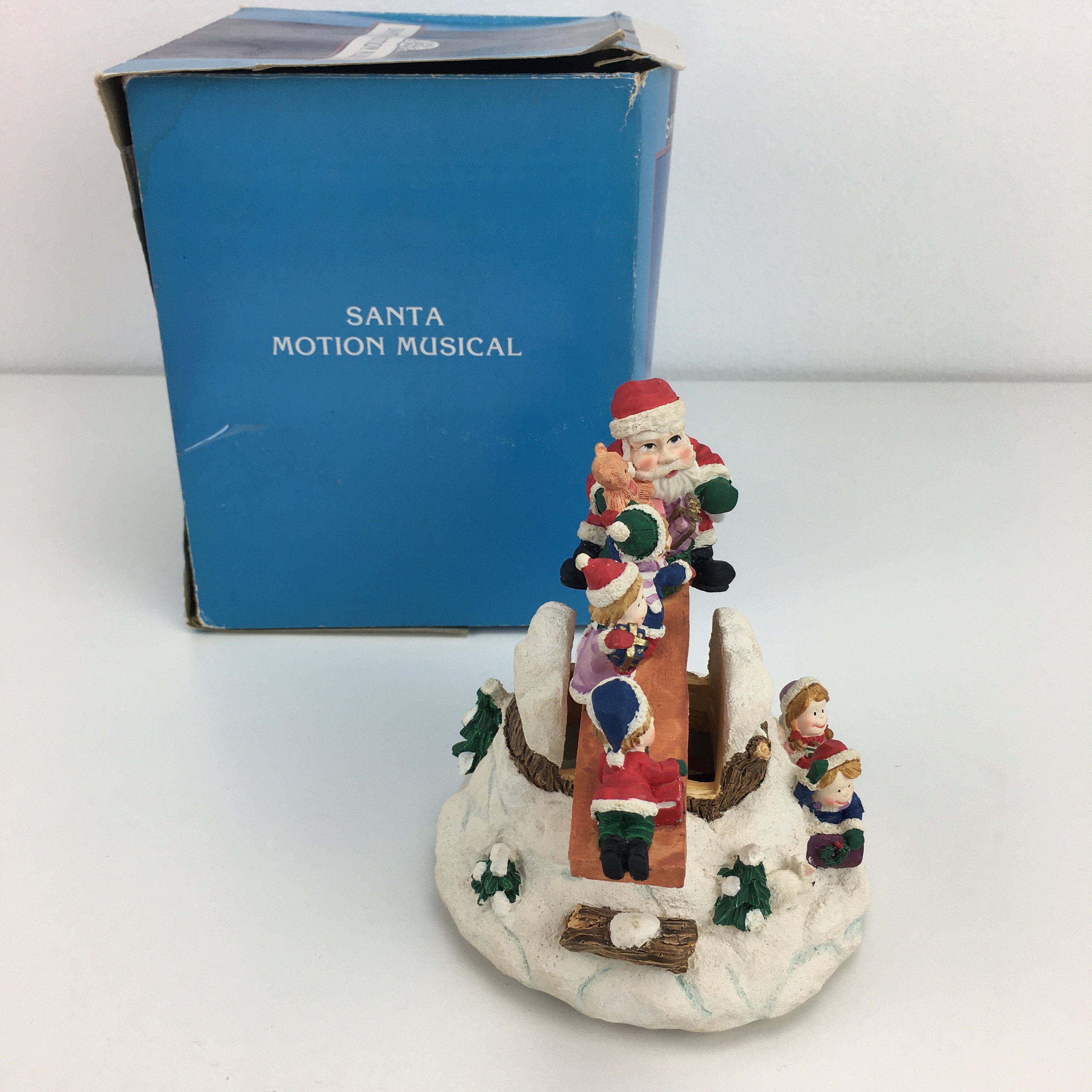 World Showcase Santa Animated Motion Musical Figurine in Original Box ...