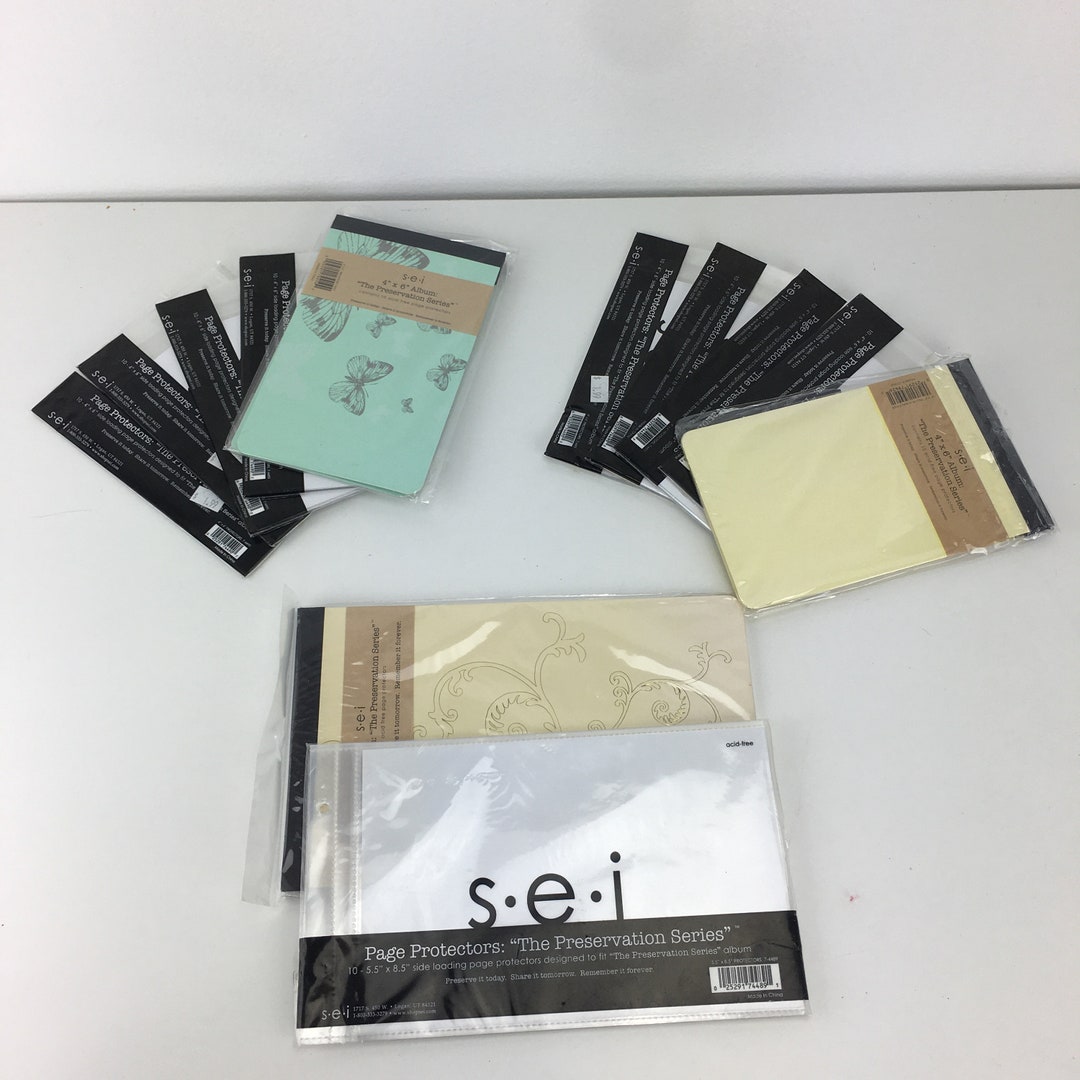 SEI the Preservation Series Album & Page Protectors 4x6 or 8.5x5.5 U ...
