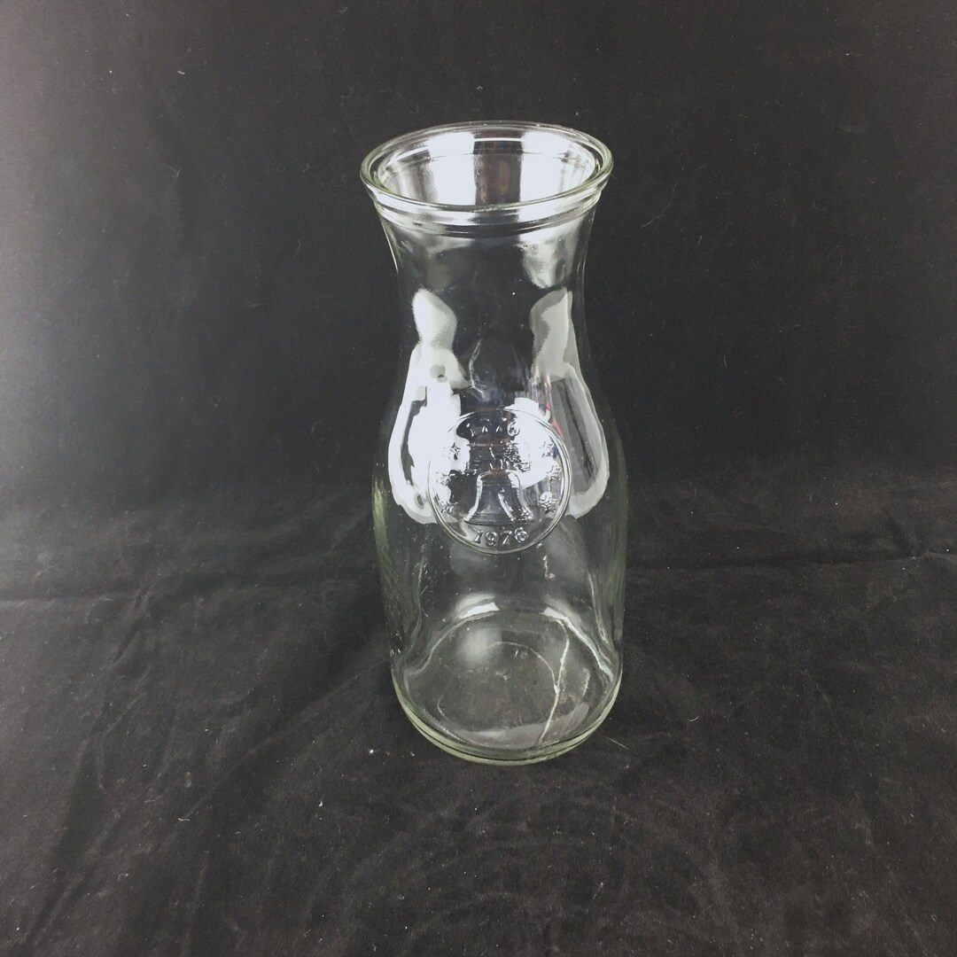 Anchor Hocking Bicentennial Quart Milk Bottle 1776-1976 Liberty Bell ...