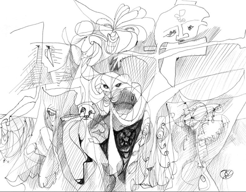 Trance Drawing C-2 - Etsy