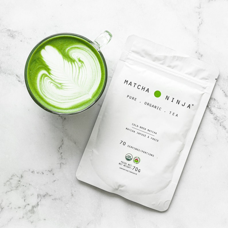 Organic Matcha Ninja Powdered Green Tea. 70 Servings. Smooth & Non ...