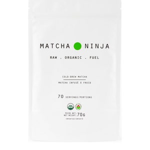 Organic Matcha Ninja Powdered Green Tea. 70 Servings. Smooth & Non ...