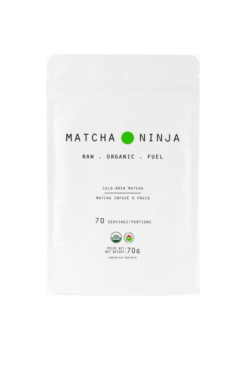 Organic Matcha Ninja Powdered Green Tea. 70 Servings. Smooth & Non ...
