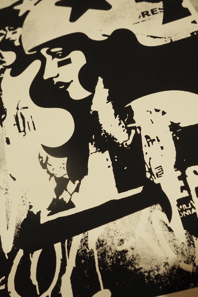 Skate Ink Graffiti Silk Screen Print - Etsy